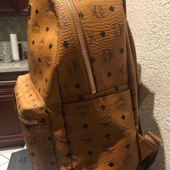 MCM | Bags | Mcm Cognac Backpack | Poshmark